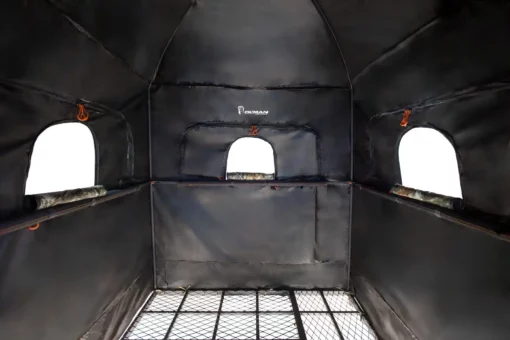 7' Base Camp Deluxe Quad Pod with Enclosure (OT-702) - Millennium Outdoors